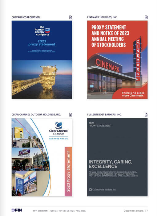 Proxy Statement Solutions | Annual Reports & Proxy | DFIN